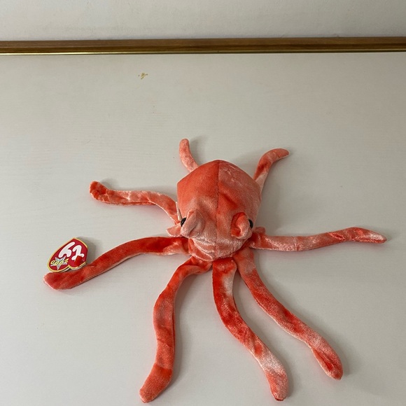 Toys | Ty Beanie Baby Wiggly The Octopus 85 Inch Stuffed Animal Toy ...